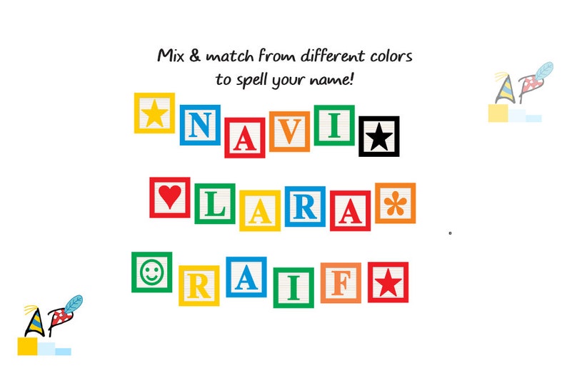 Printable Alphabet & Number Blocks With Bonus Symbols in 6 - Etsy