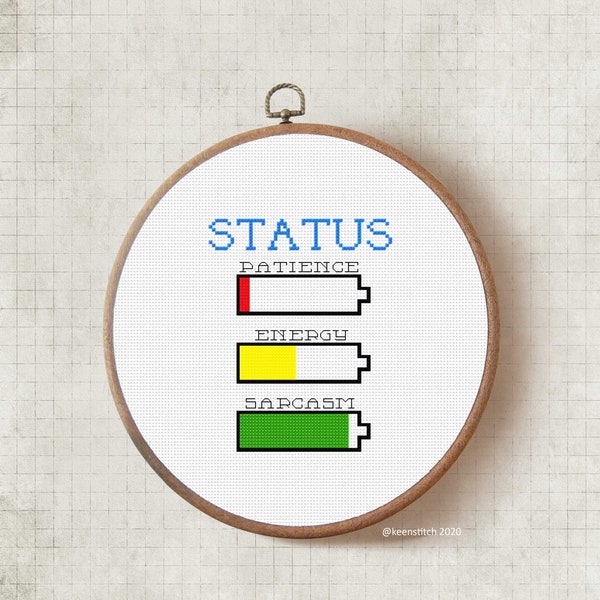 Sarcastic Cross Stitch Pattern - Etsy