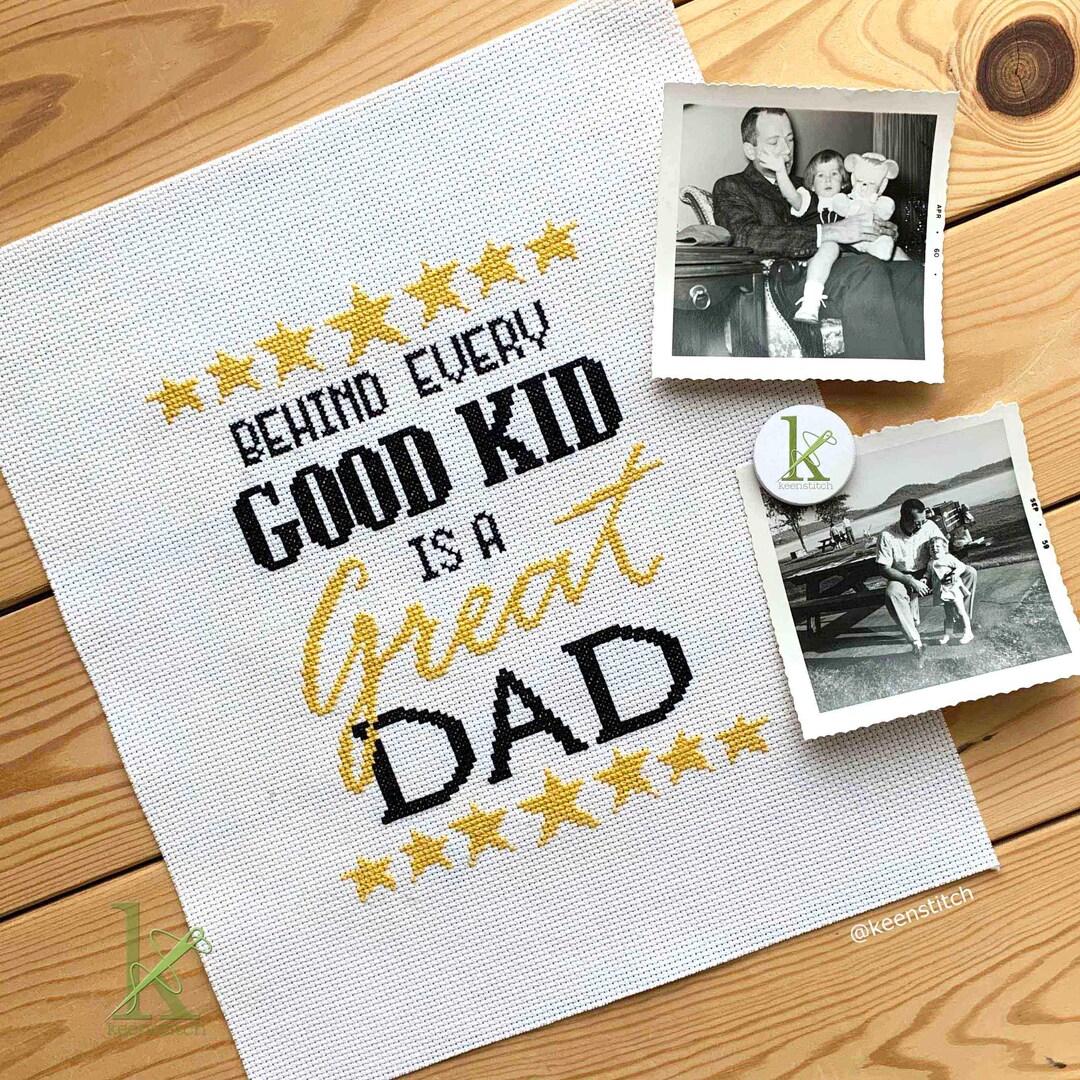 Great Dad a Father Cross Stitch Pattern PDF, Father's Day Gift, Dad ...