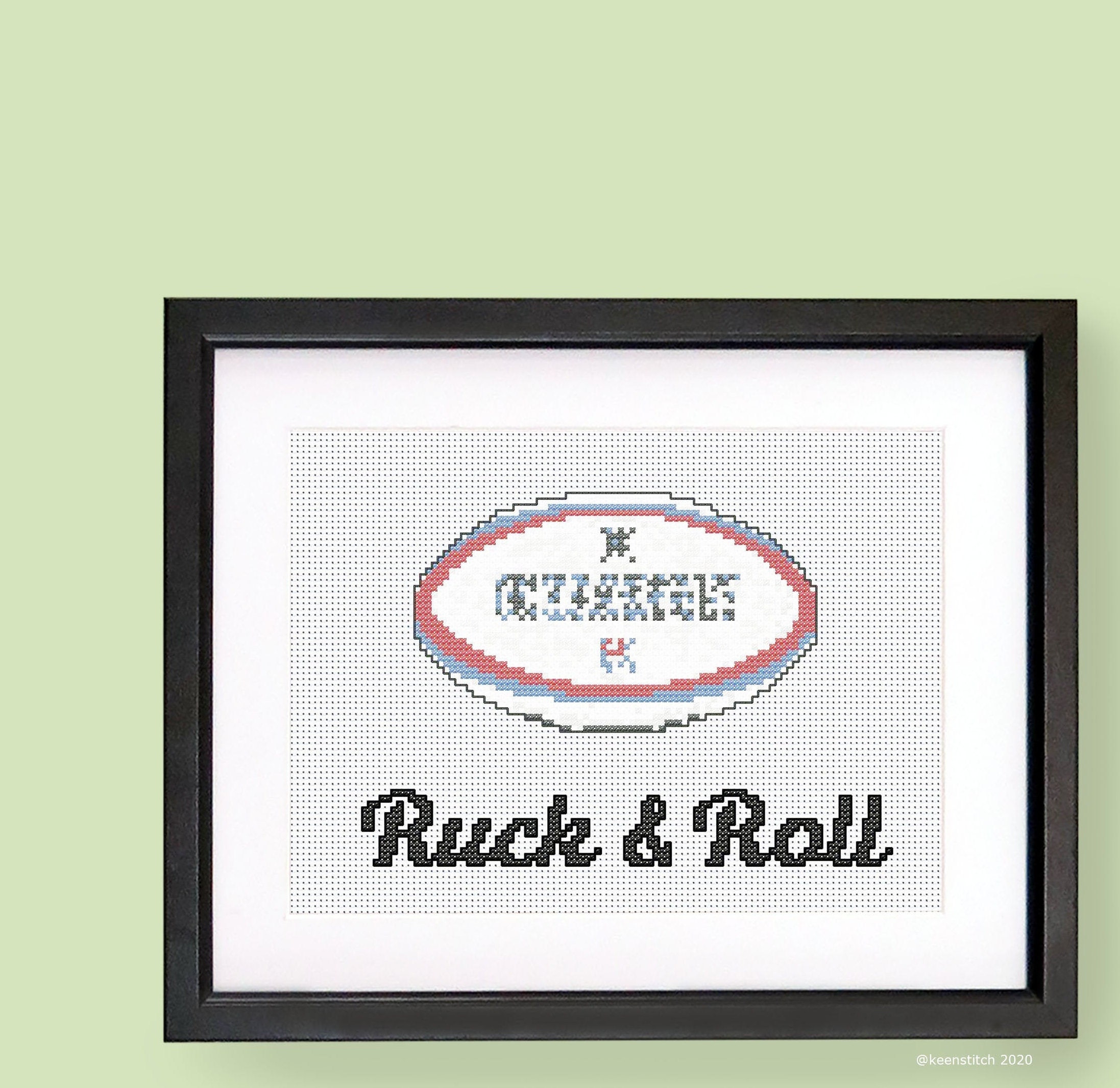Ruck and Roll Rugby Themed Cross Stitch Pattern PDF Rugby | Etsy