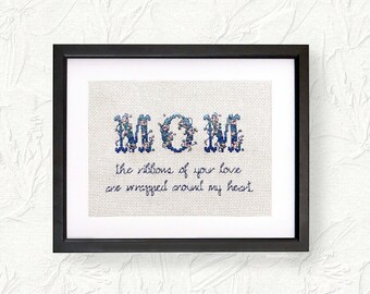 Mother Cross Stitch | Etsy