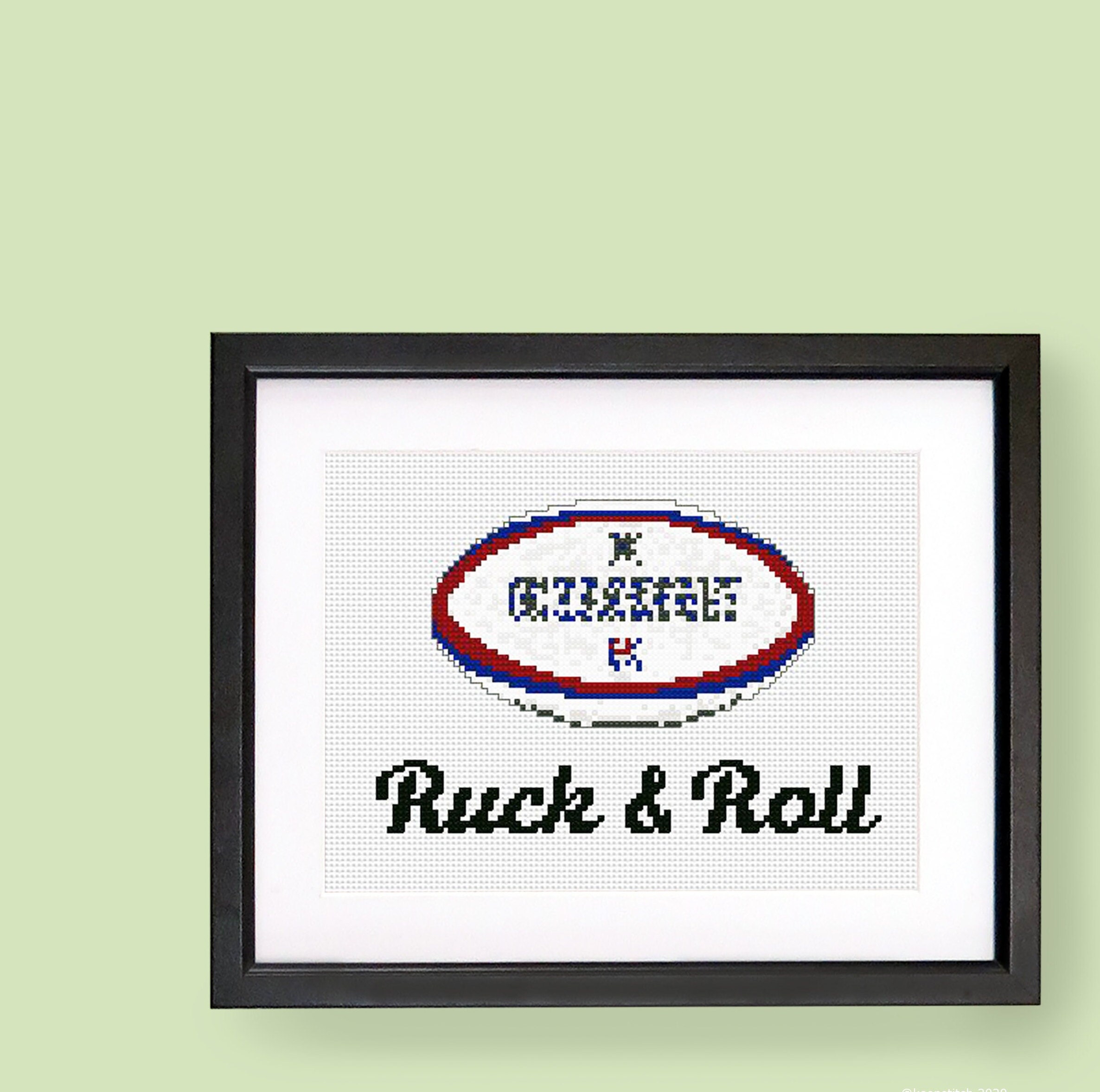 Ruck and Roll Rugby Themed Cross Stitch Pattern PDF Rugby - Etsy