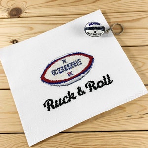 Ruck and Roll Rugby Themed Cross Stitch Pattern PDF, Rugby Ball, Men ...