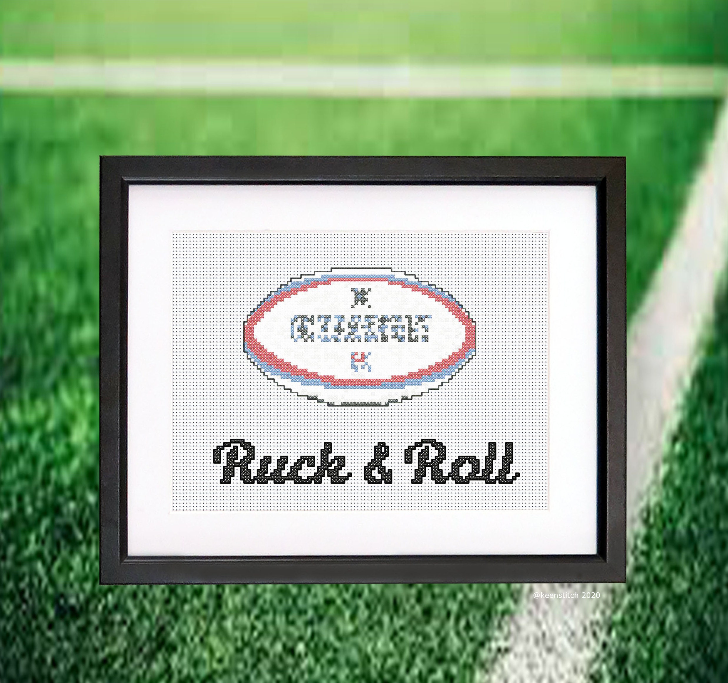 Ruck and Roll Rugby Themed Cross Stitch Pattern PDF Rugby | Etsy