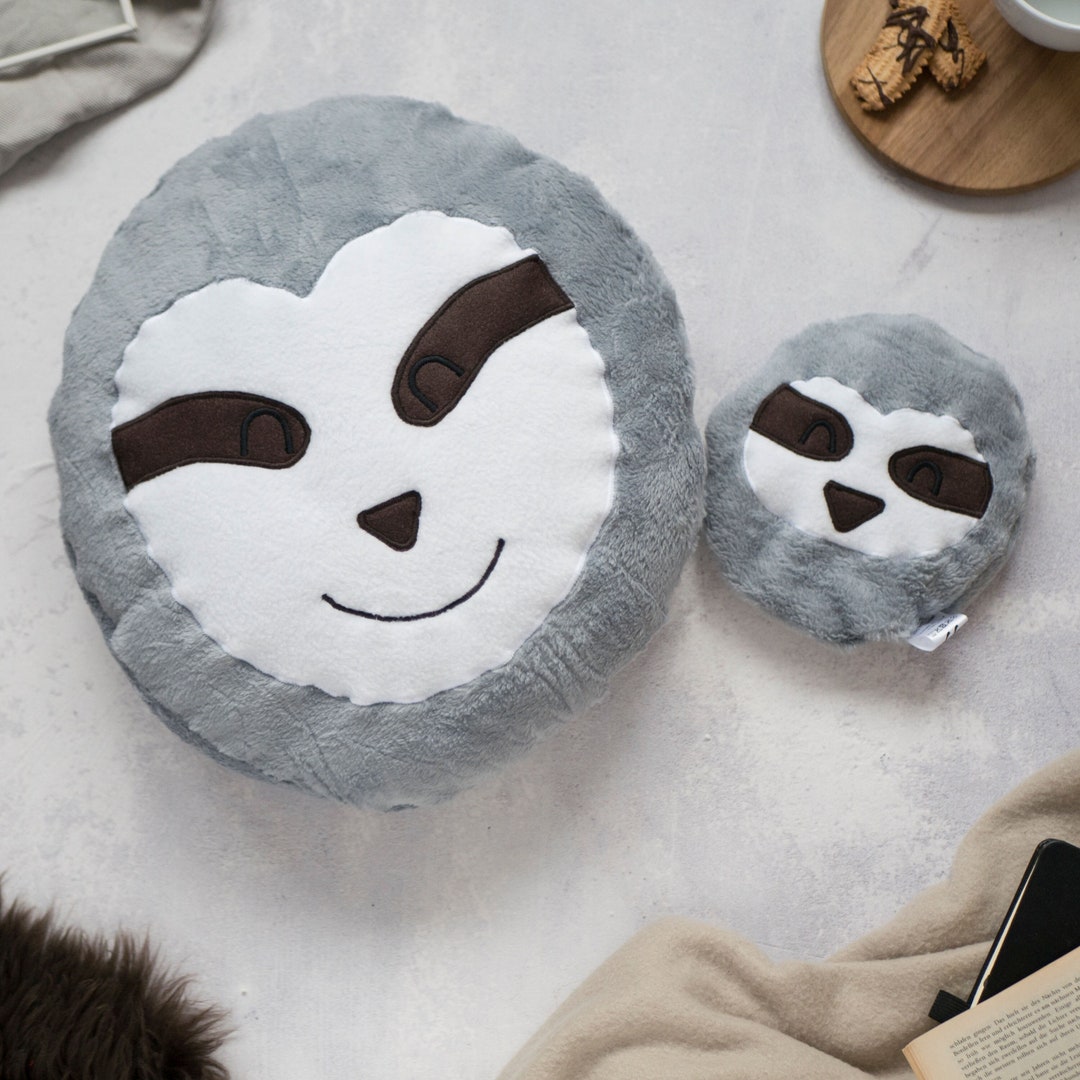 Cuddle Set Sloths Consisting of Pillow and Grain Pillow in Grey - Etsy