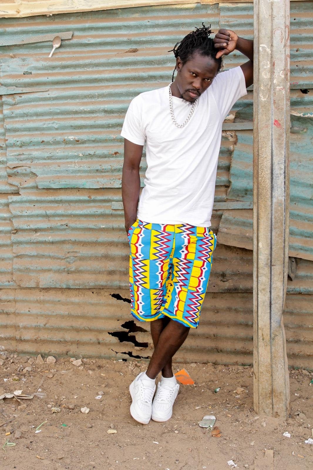 African Print Shorts For Men
