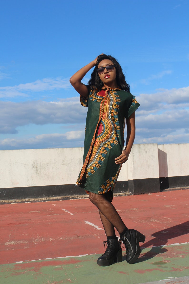 Dashiki Dress Dashiki Shirt Dress Ankara Shirt Dress African Dress - Etsy