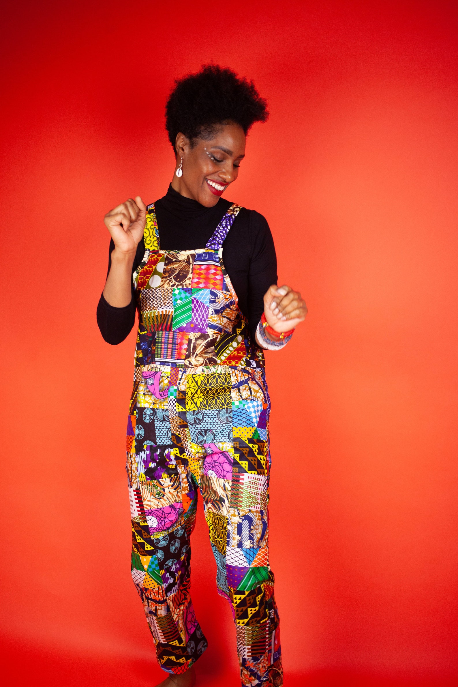 Patchwork Dungarees, African Dungarees / Unisex Print Overalls ...