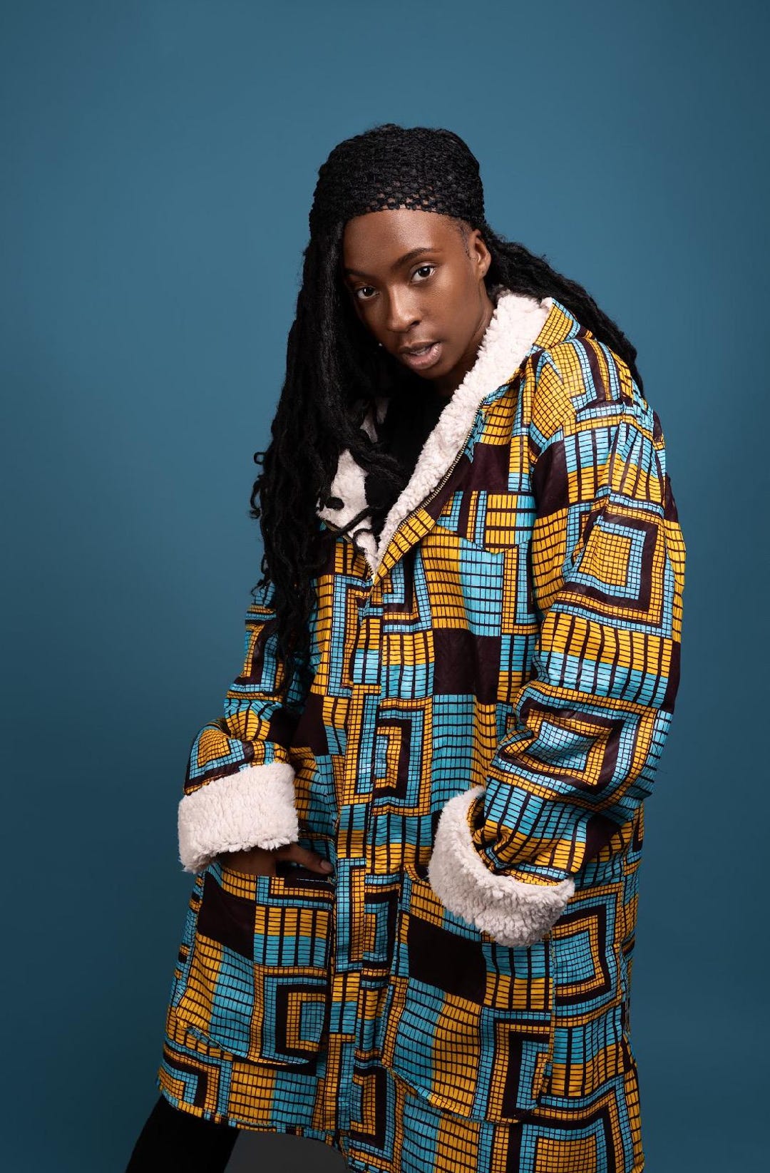 African Coat, African Print Winter Coat Ankara / African Parka Made in ...