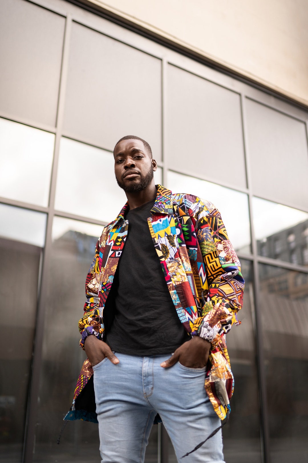 Patchwork Puffer Jacket Made With 100% African Wax Print / Made in ...