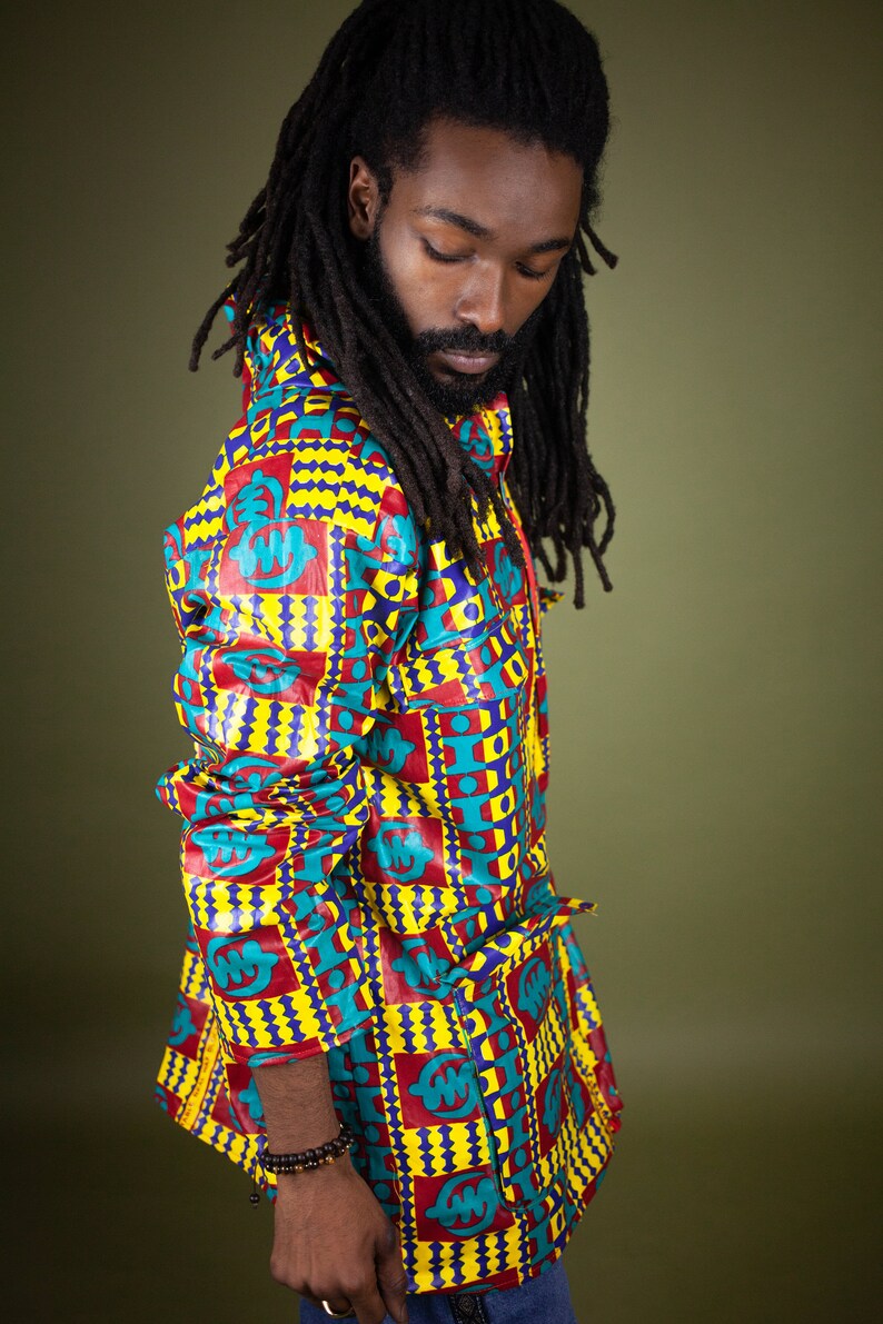 African Jacket in Kente / Aztec, Tribal Fresh Prince Jacket Made in ...
