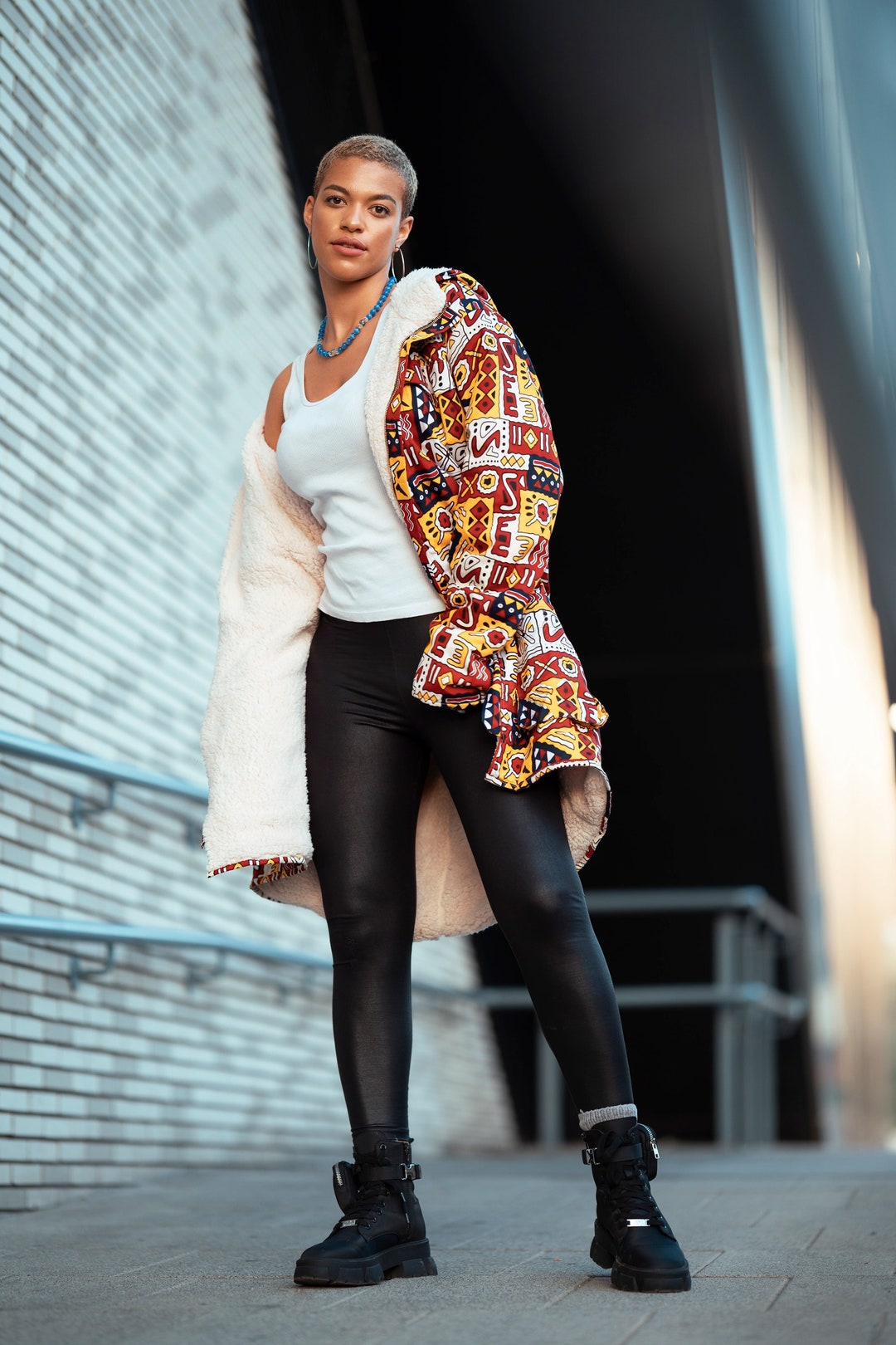 African Coat, African Print Winter Coat in Tribal Print / African Parka ...