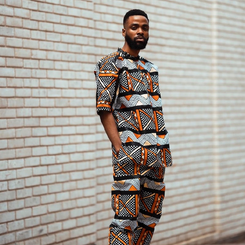 African Print Suit - Etsy