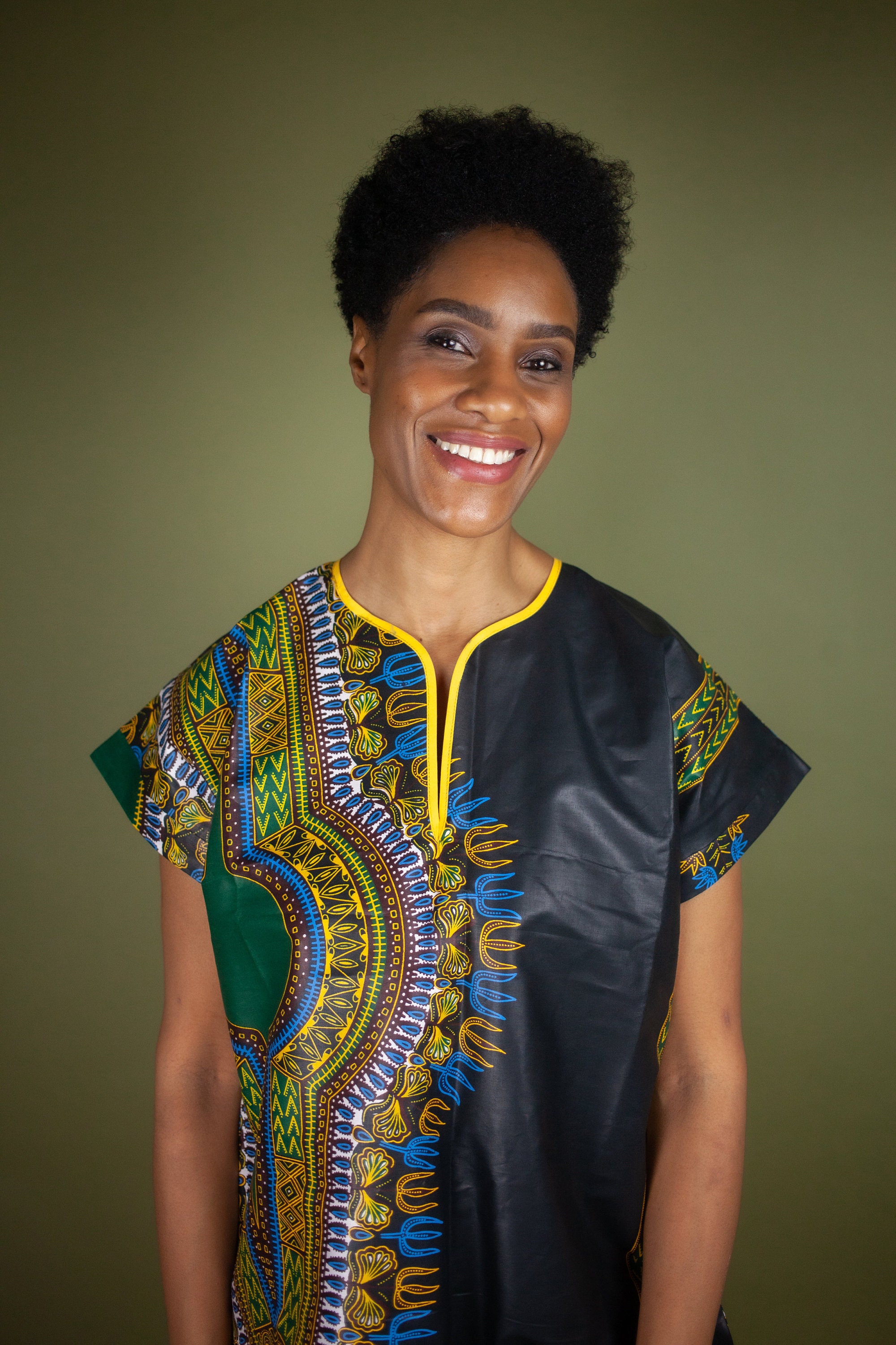 Dashiki Dress Dashiki Shirt Dress in Red Print / African - Etsy UK