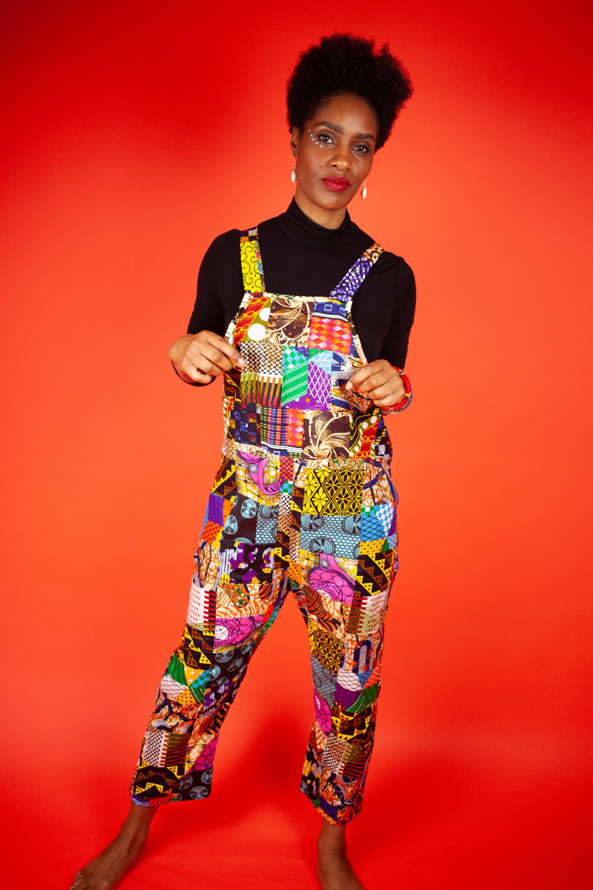 Patchwork Dungarees, African Dungarees / Unisex Print Overalls ...