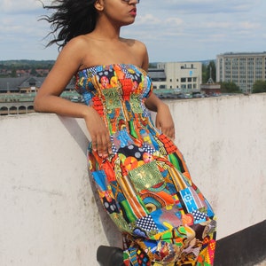 Patchwork Dress African Dress African Print Dress Ankara Dress | Etsy