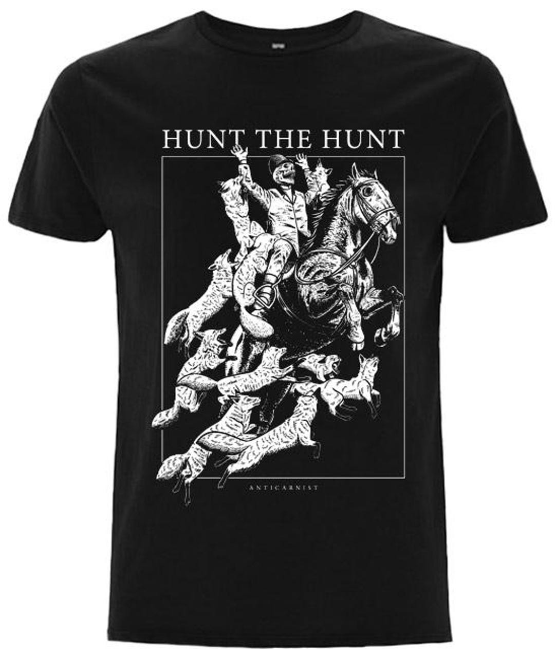 Hunt the Hunt Vegan T Shirt, Vegan T-shirt, Vegan Tshirt, Anticarnist ...