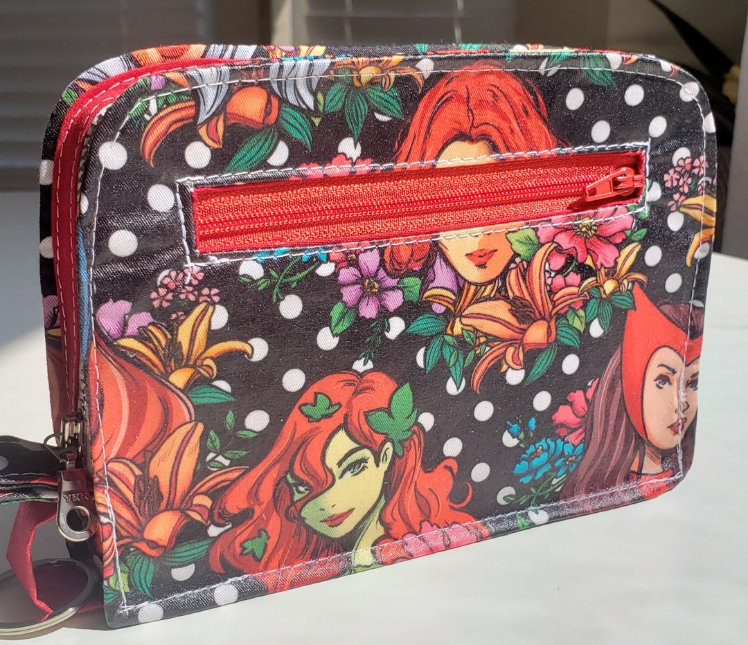 DC Super Women Heroes and Villains Phone Wallet With Built-in Strap A ...