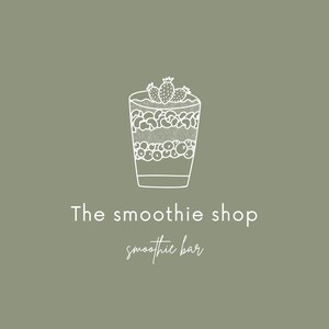 The Smoothie Shop - Logo for Smoothie Bars, Juice Cafés, and Wellness ...