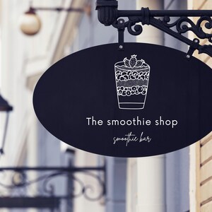 The Smoothie Shop - Logo for Smoothie Bars, Juice Cafés, and Wellness ...