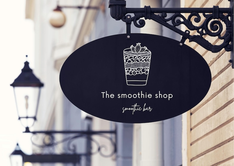 The Smoothie Shop - Logo for Smoothie Bars, Juice Cafés, and Wellness ...