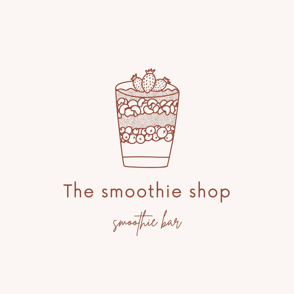 The Smoothie Shop - Logo for Smoothie Bars, Juice Cafés, and Wellness ...