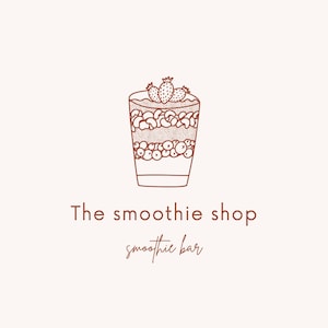 The Smoothie Shop - Logo for Smoothie Bars, Juice Cafés, and Wellness ...