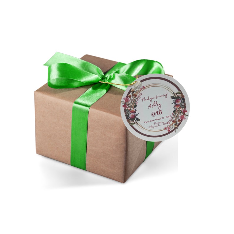 18th Birthday Personalized Gift Tags for Favors Debut Tag - Etsy