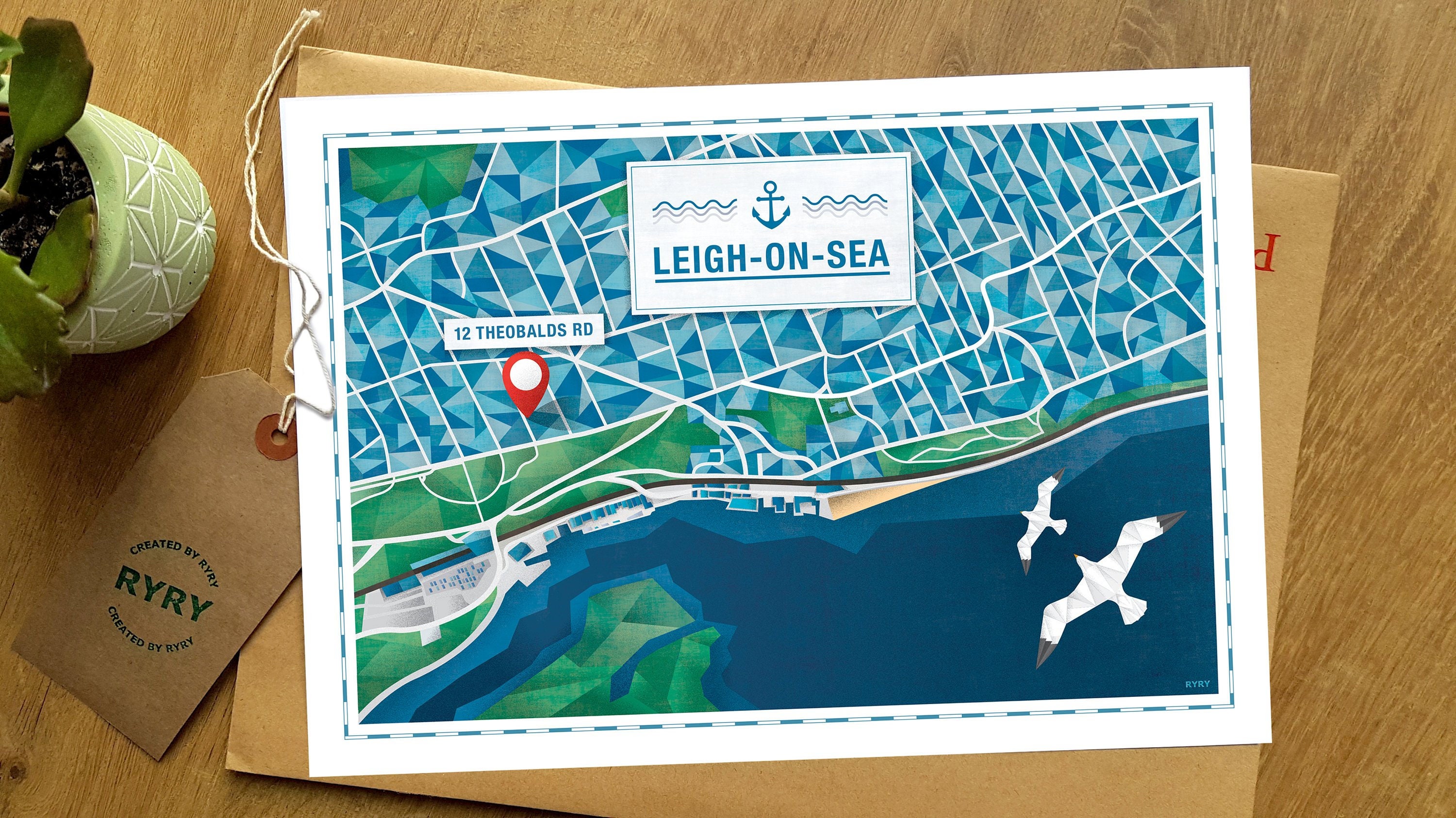 The Leigh-on-sea Map - Etsy