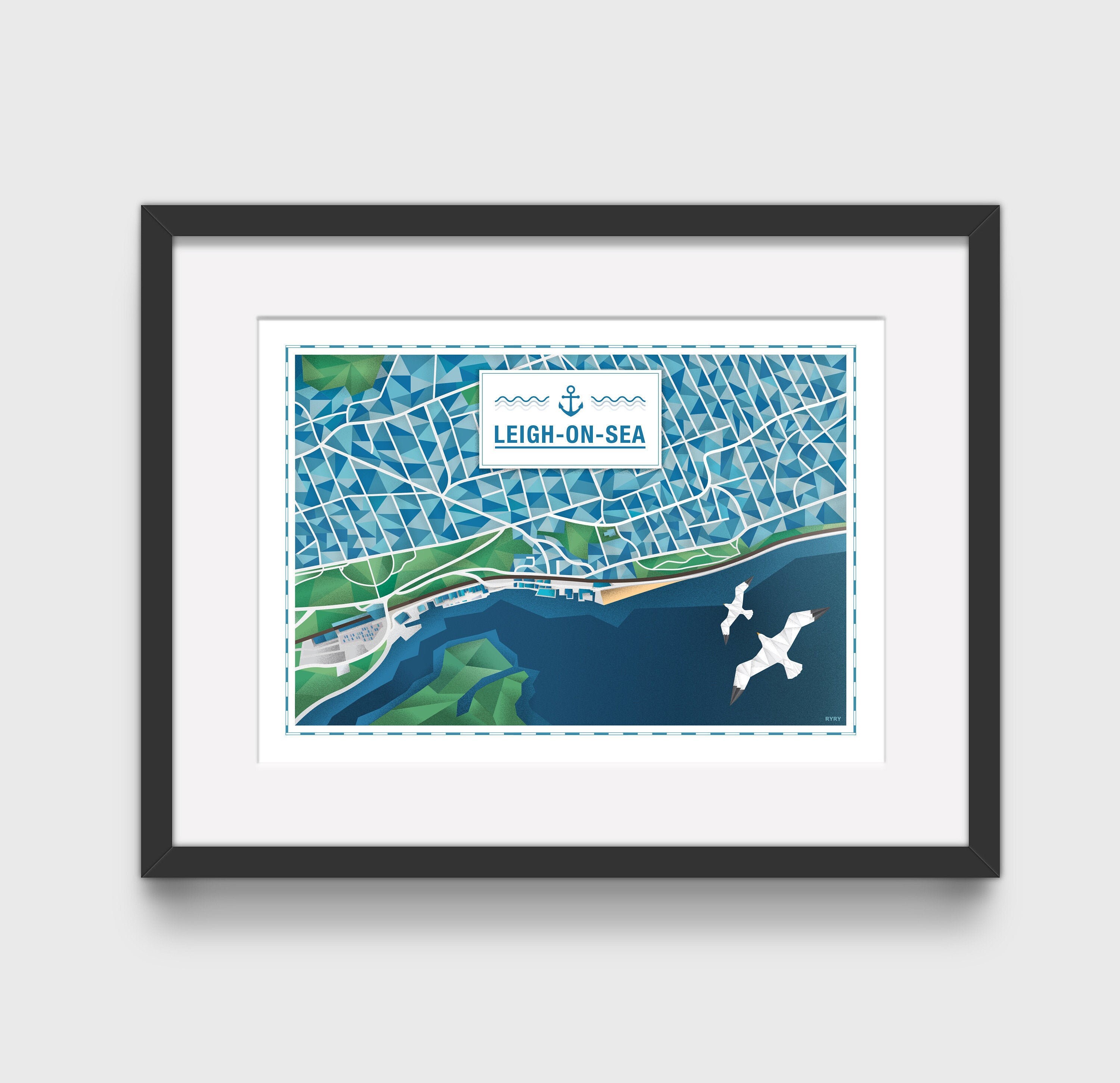 The Leigh-on-sea Map - Etsy