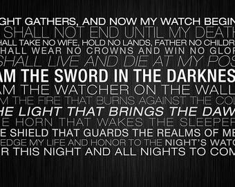 Night Watch Oath - Etsy