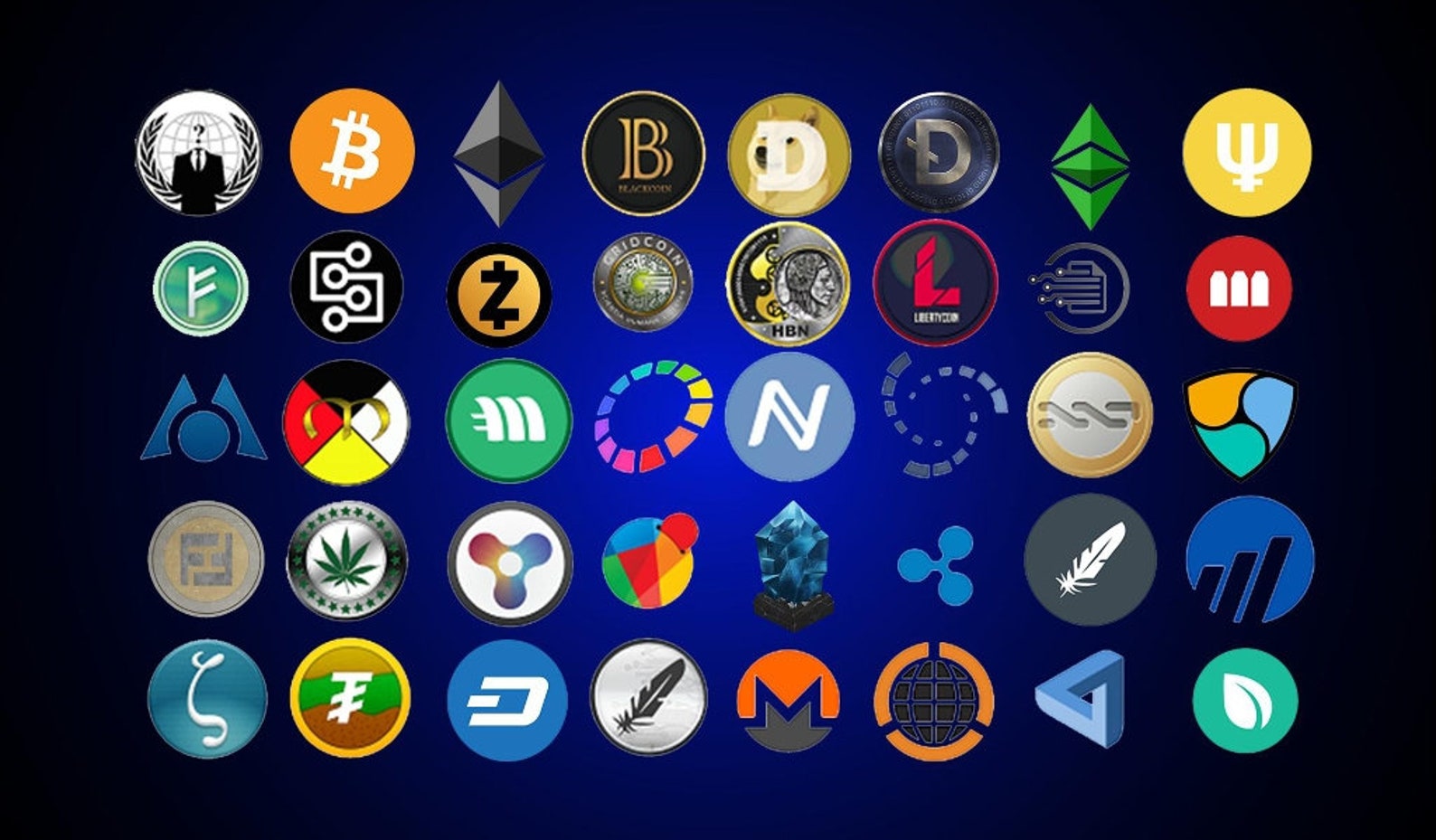 Crypto Coin Symbols Cryptocurrency BTC ETH Playmat Mouse Pad - Etsy