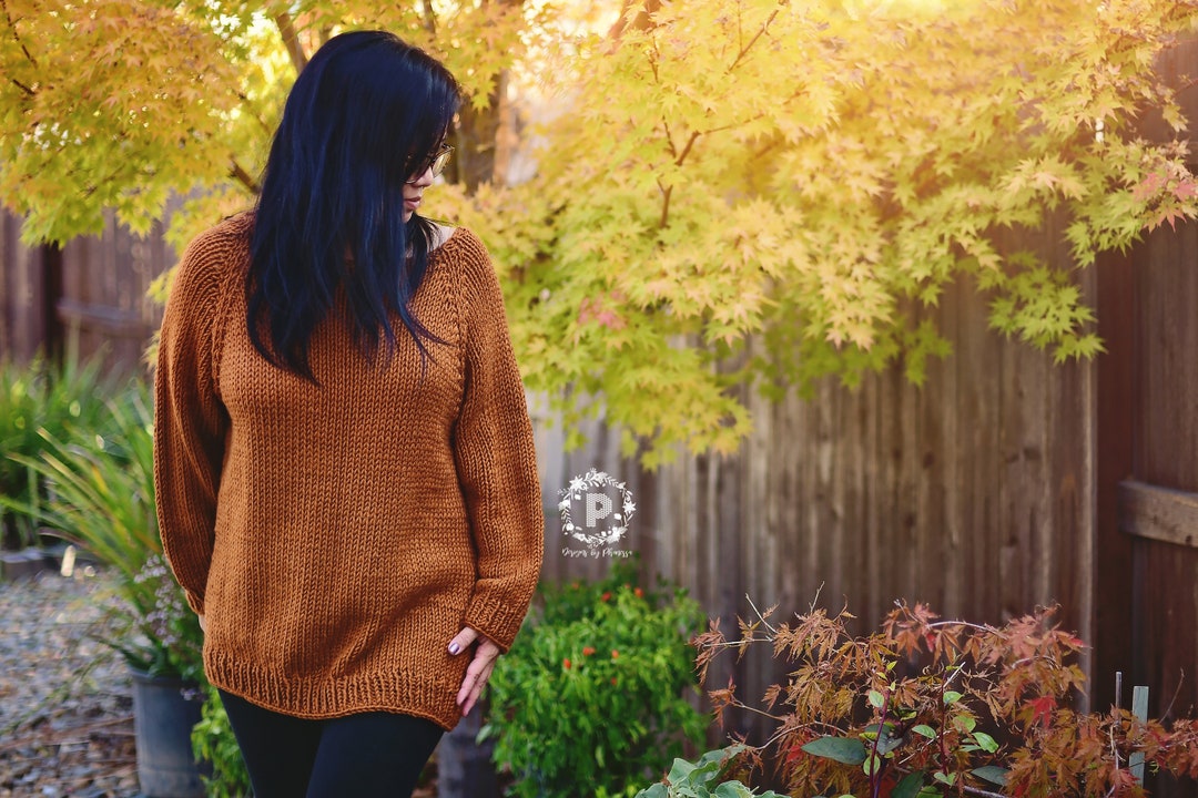 Fall Pullover Sweater PATTERN | Knit Pattern | Knit Sweater Pattern ...