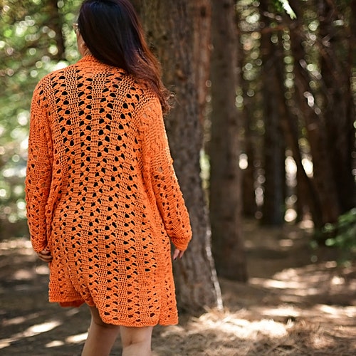 RAYNA Cardigan Sweater Crochet Pattern PDF Instant Download - Etsy