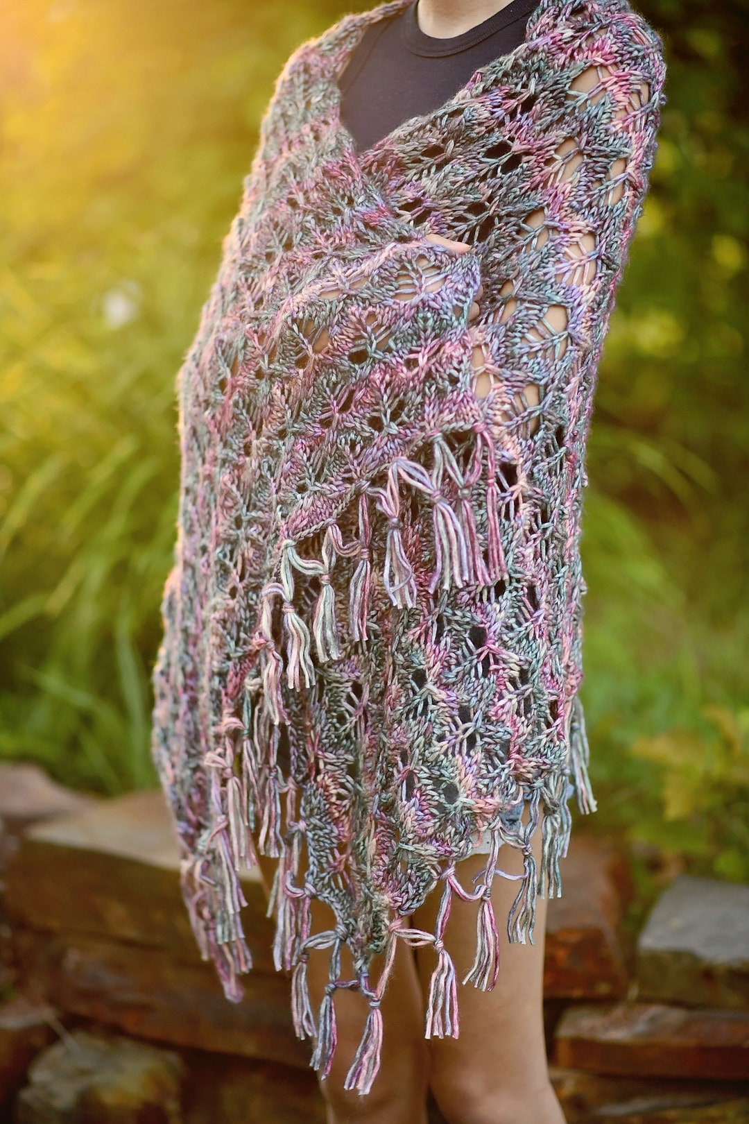 Crochet Willow Wrap PATTERN | Crochet Pattern | Crochet Wrap Pattern ...