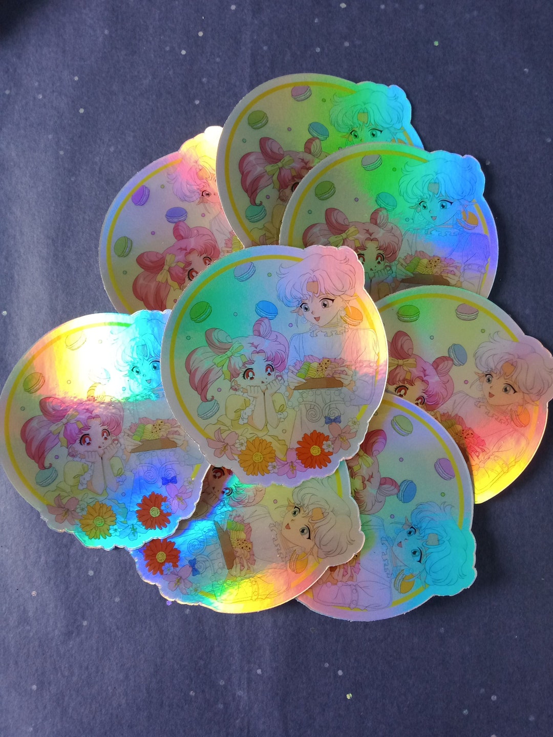 Chibiusa & Peruru_holo Sticker - Etsy