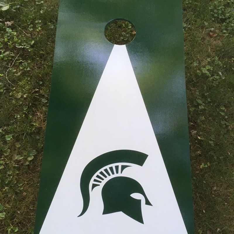 Michigan State Cornhole - Etsy