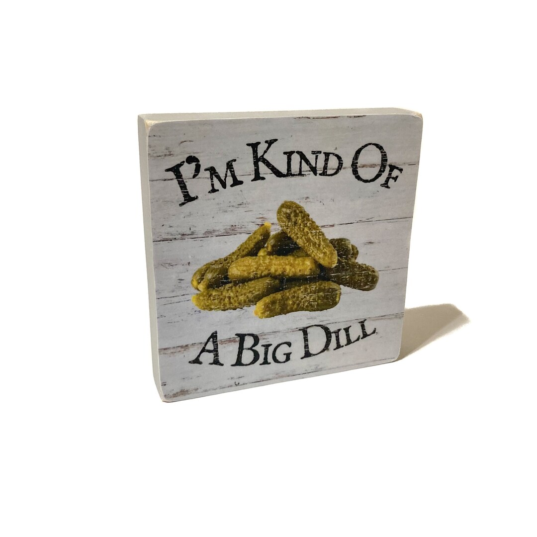 Pickle Gift Funny Desk Decor Funny Dill Pickle Desk Decor Wood Desk ...