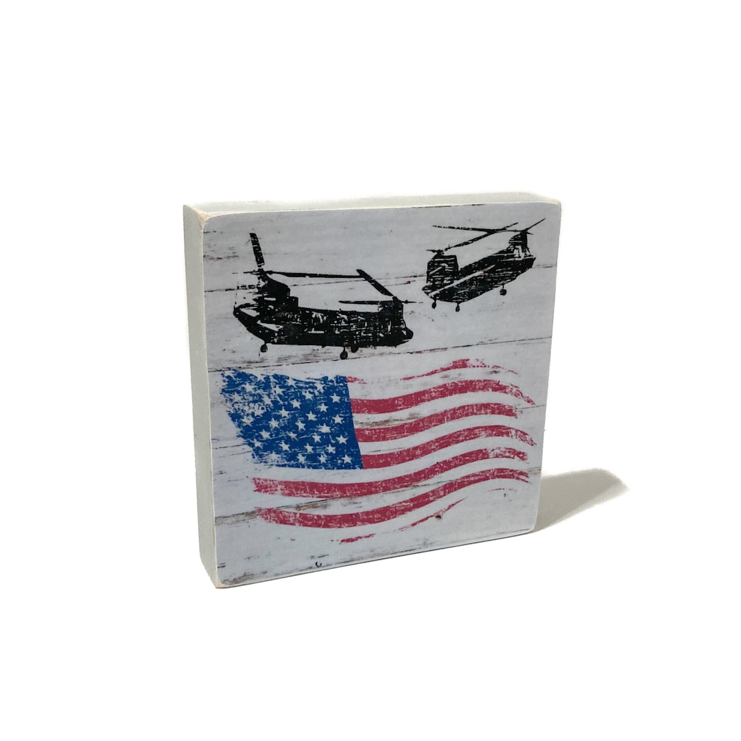 CH-47 Chinook Helicopter Desk Sign Military Aircraft Gifts for Military ...