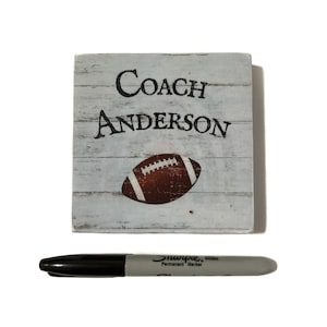 Football Coach Gift Name Sign for Desk End of Year Back to School Gifts ...