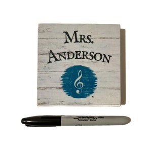 Teacher Gift for Music Teacher Name Plate for Desk End of Year Gifts ...