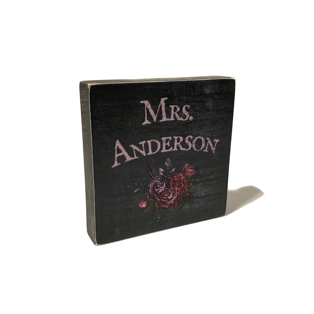 Goth Name Plate for Desk Name Sign for Teachers Witchcore Whimsigoth ...