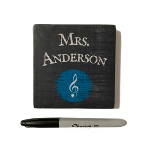 Teacher Gift for Music Teacher Name Plate for Desk End of Year Gifts ...
