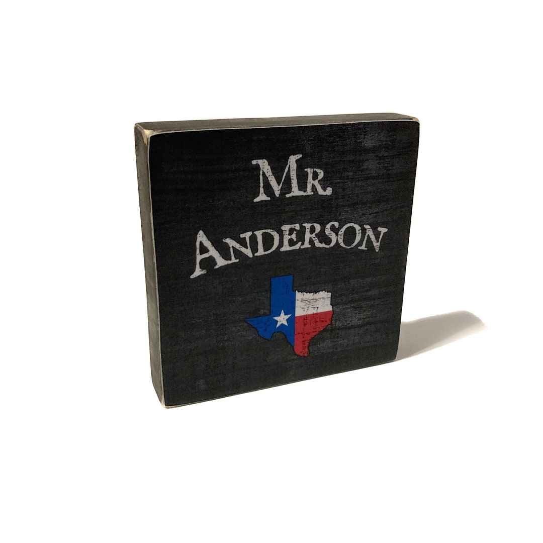 Texas Teacher Gift Name Plate for Desk Texan Gifts Nameplate ...