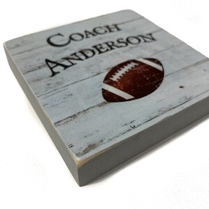 Football Coach Gift Name Sign for Desk End of Year Back to School Gifts ...