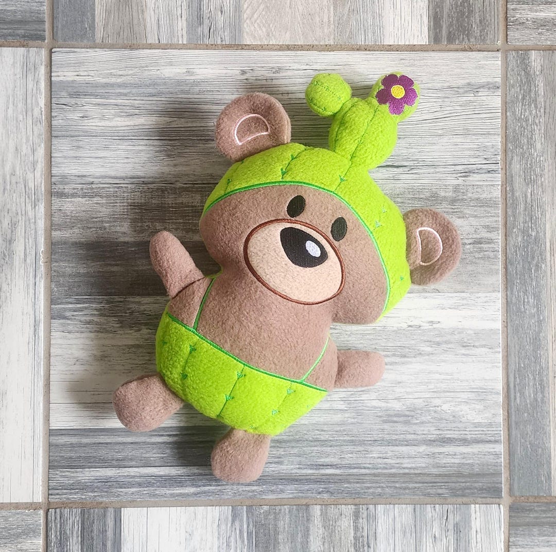 Cactus Teddy Bear Stuffie ITH Embroidery Machine Pattern - Etsy