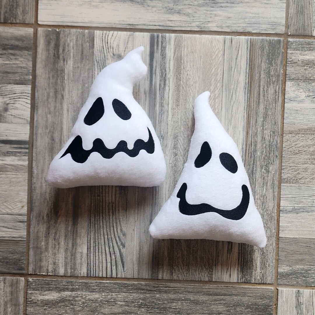 Two Chonky Chubby Halloween Ghost Stuffies ITH Embroidery Machine ...