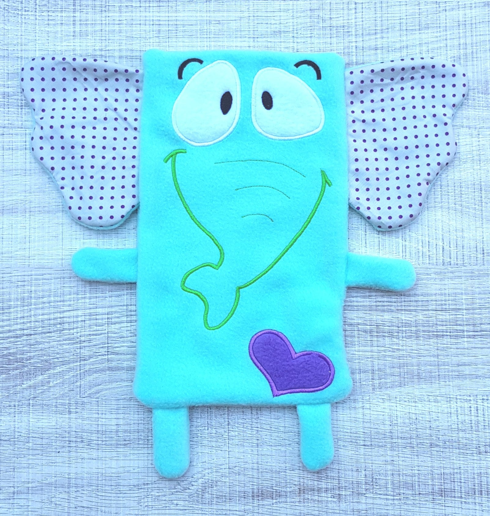 Elephant Baby Lovie Tag Blanket ITH Embroidery Machine Pattern - Etsy