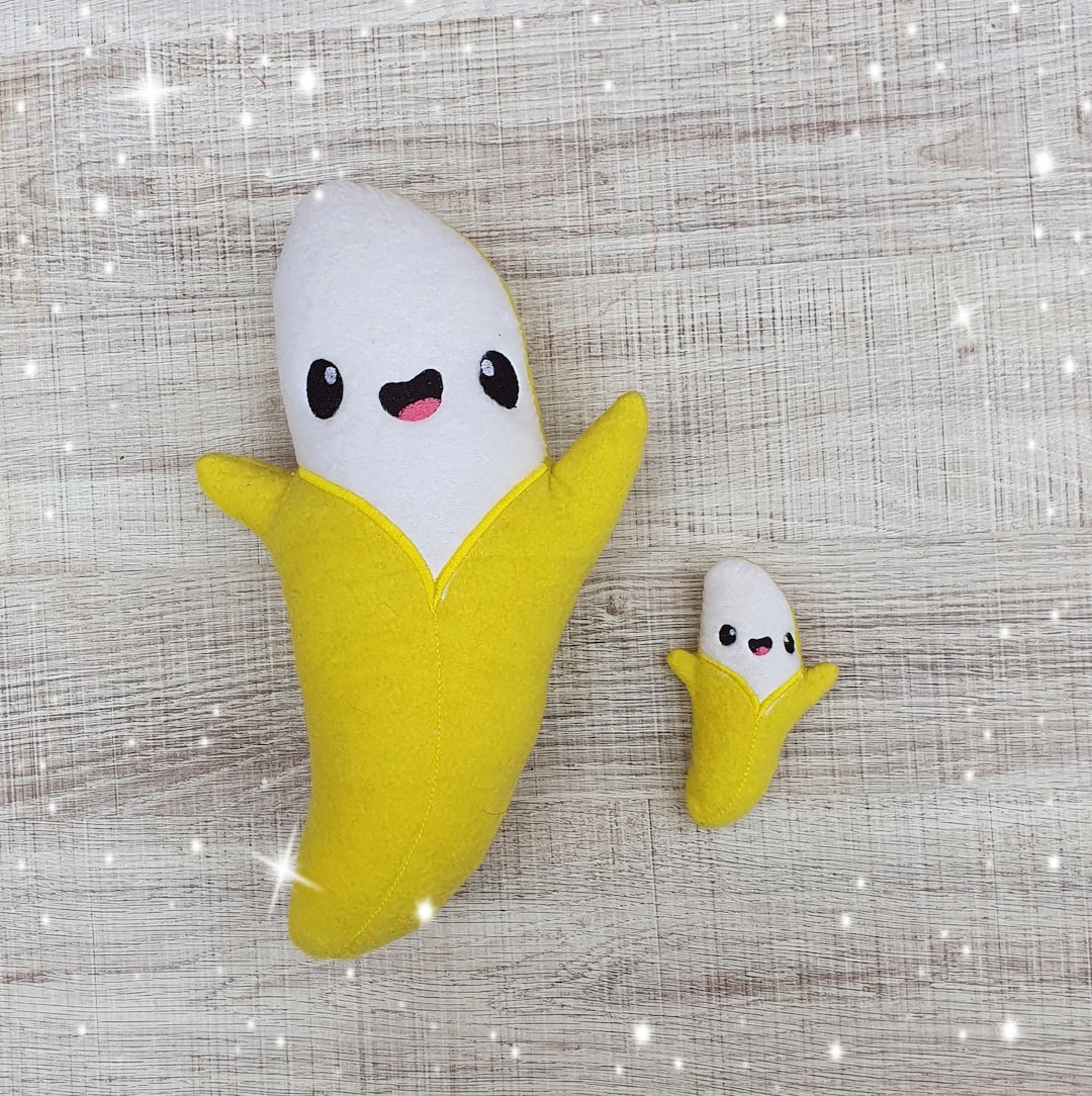 Banana Fruit Stuffie ITH Embroidery Machine Pattern - Etsy