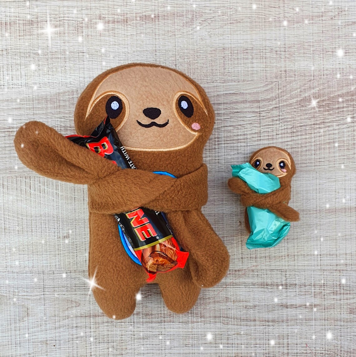 Sloth Hugger Stuffie ITH Embroidery Machine Pattern - Etsy